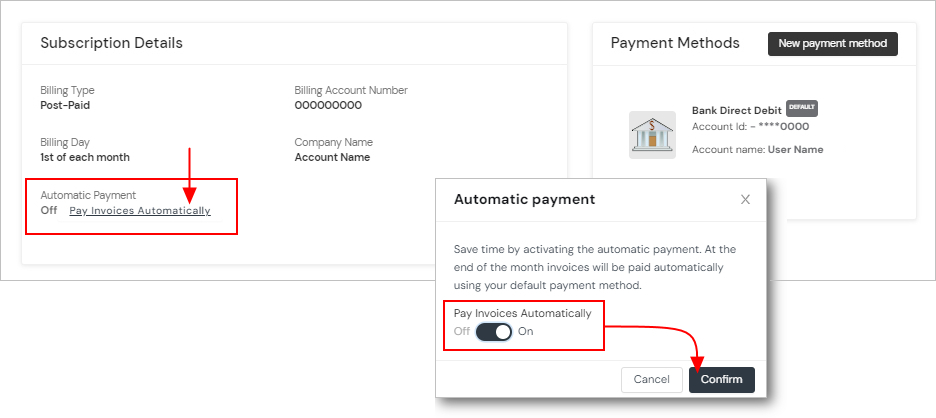 Set Up & Manage Automatic Payments – Sinch MessageMedia