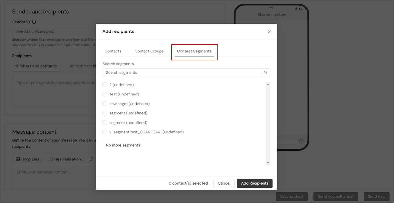 Creating Audience Segments – Sinch MessageMedia Creating Audience Segments – Sinch MessageMedia