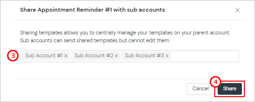 Sharing Templates – Sinch MessageMedia