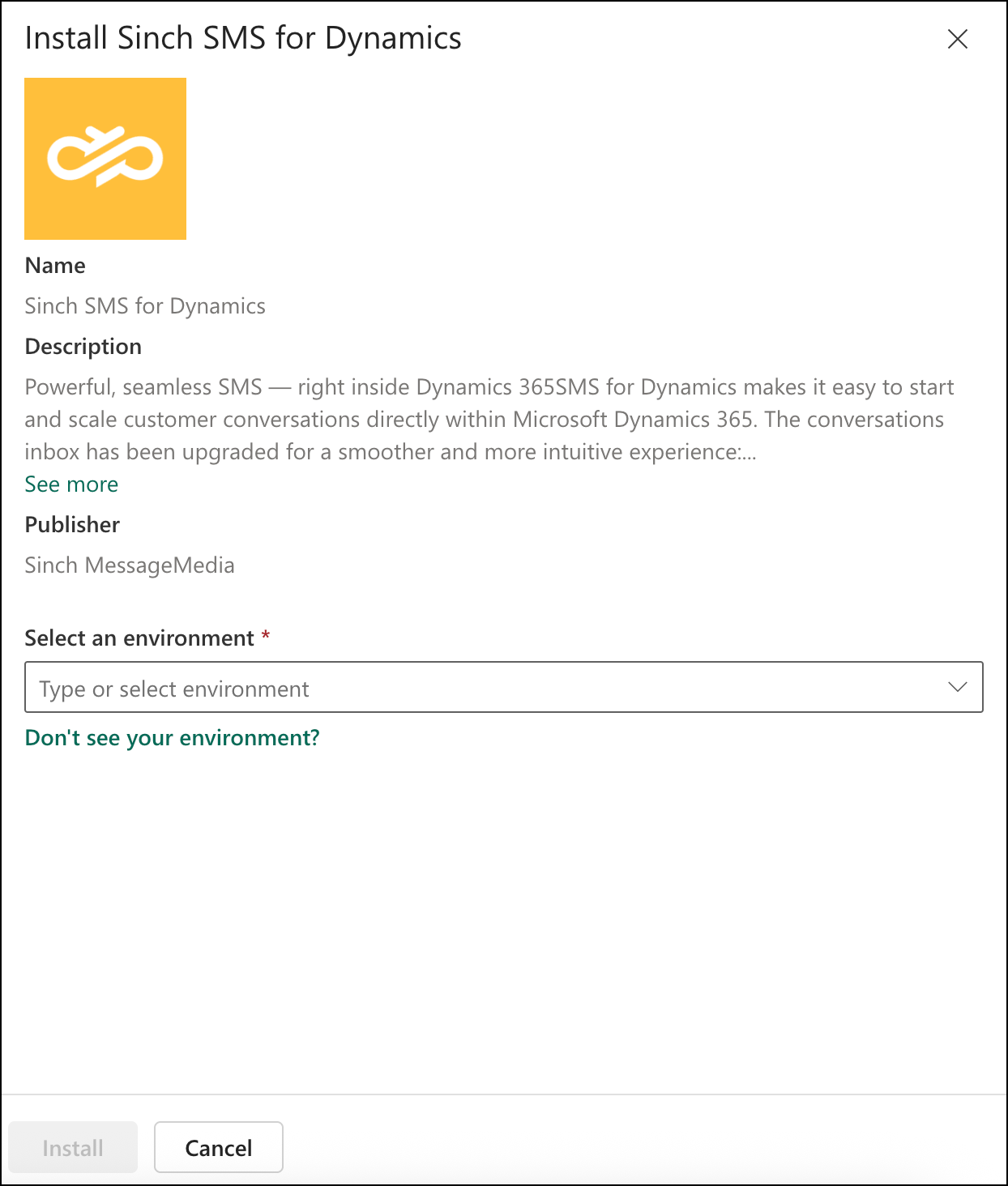 Dynamics | How to install the Sinch SMS for Dynamics app – Sinch MessageMedia