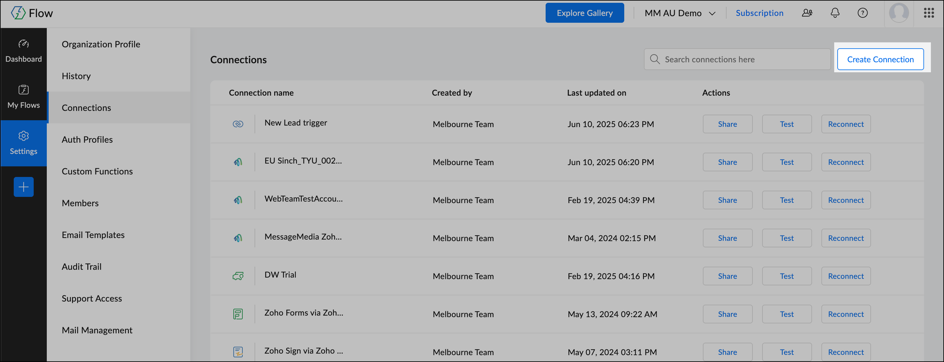 Zoho Desk | Set up Zoho Desk integration via Zoho Flow – Sinch MessageMedia