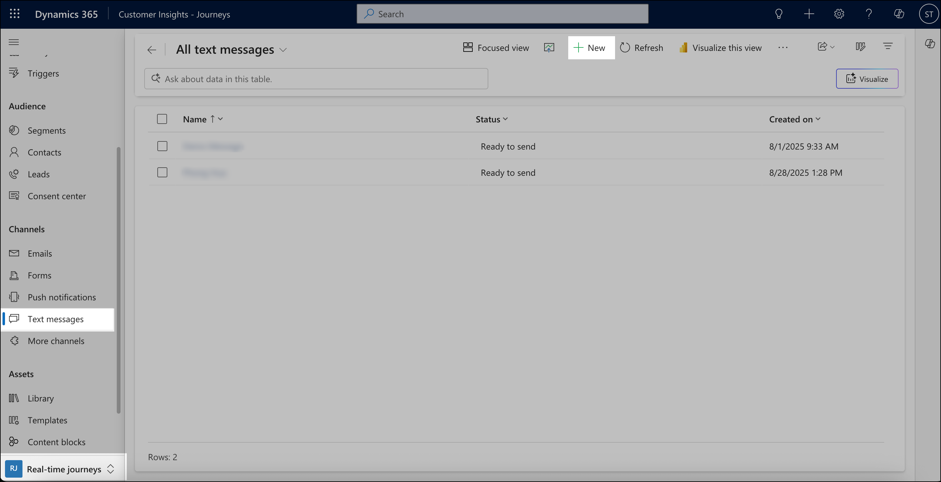 Customer Insights | Send SMS through a journey – Sinch MessageMedia