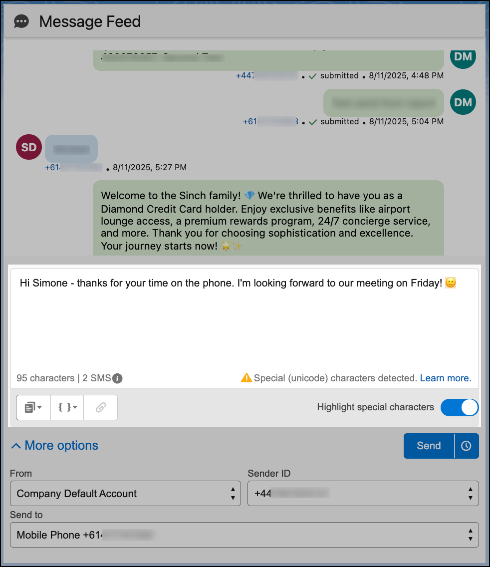 Salesforce | Key information and considerations – Sinch MessageMedia