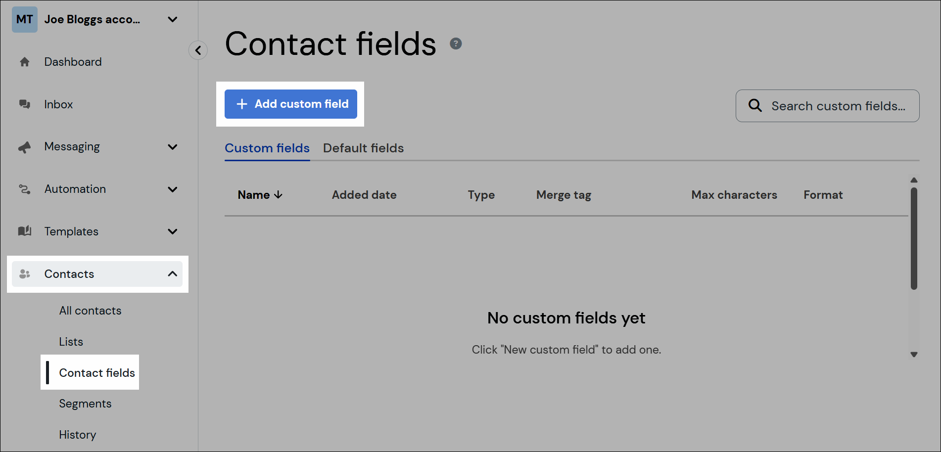 Using contact fields – Sinch MessageMedia