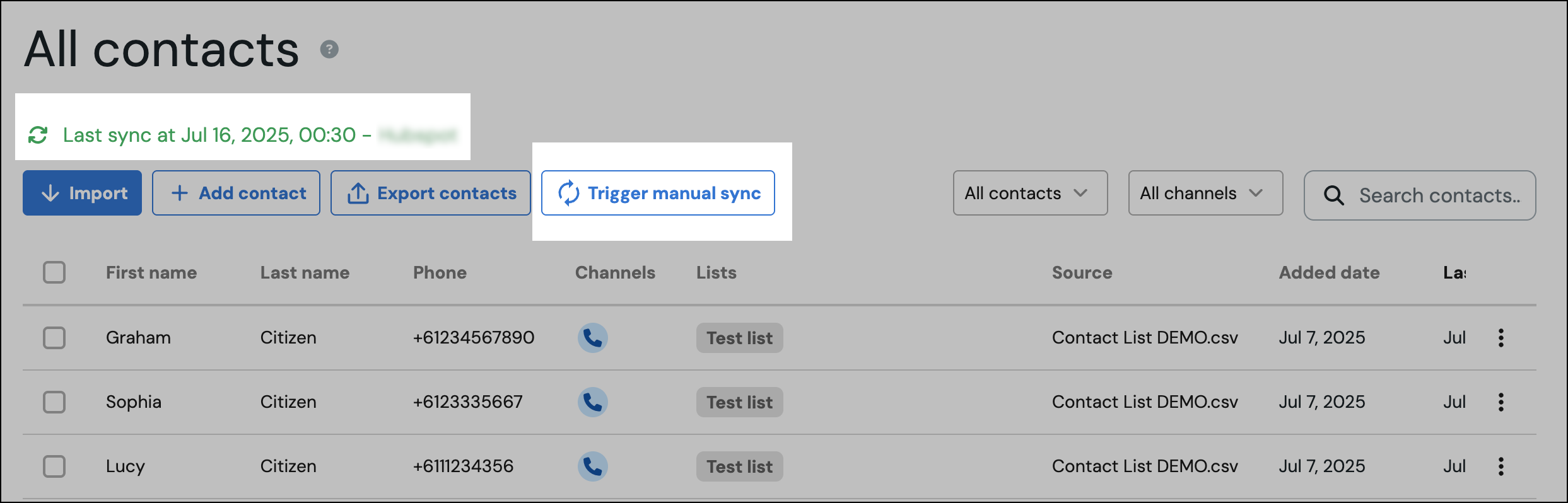 Mailjet | Sync your contacts – Sinch MessageMedia