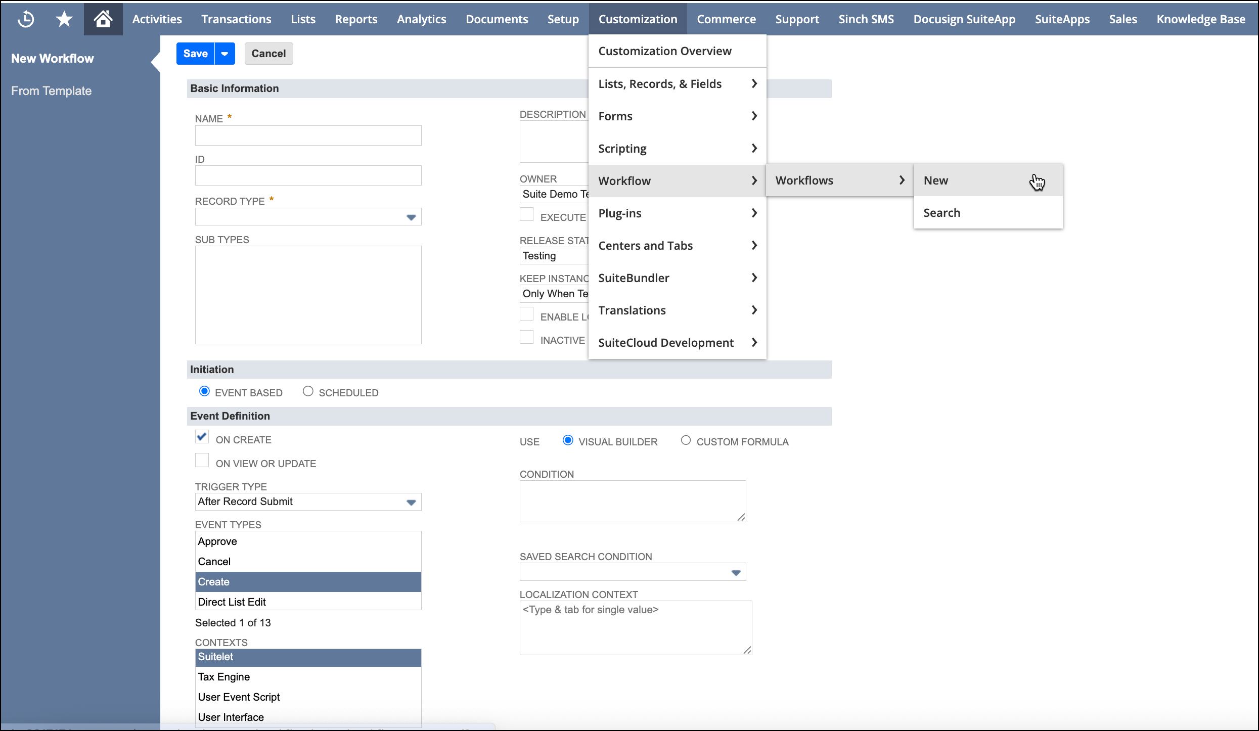 NetSuite | Create a reply back workflow on receiving appointment ...