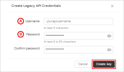 Creating New API Credentials – Sinch MessageMedia