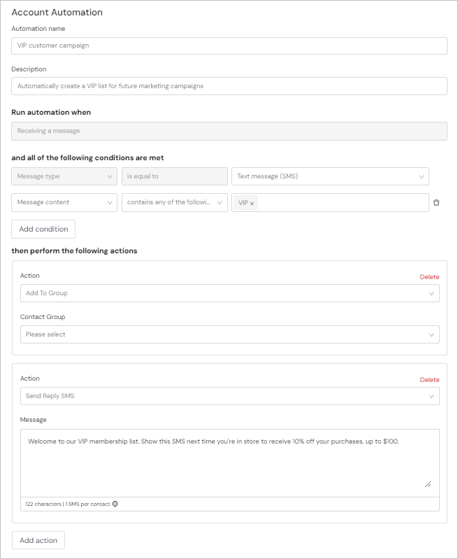 Automation Templates Overview – Sinch MessageMedia